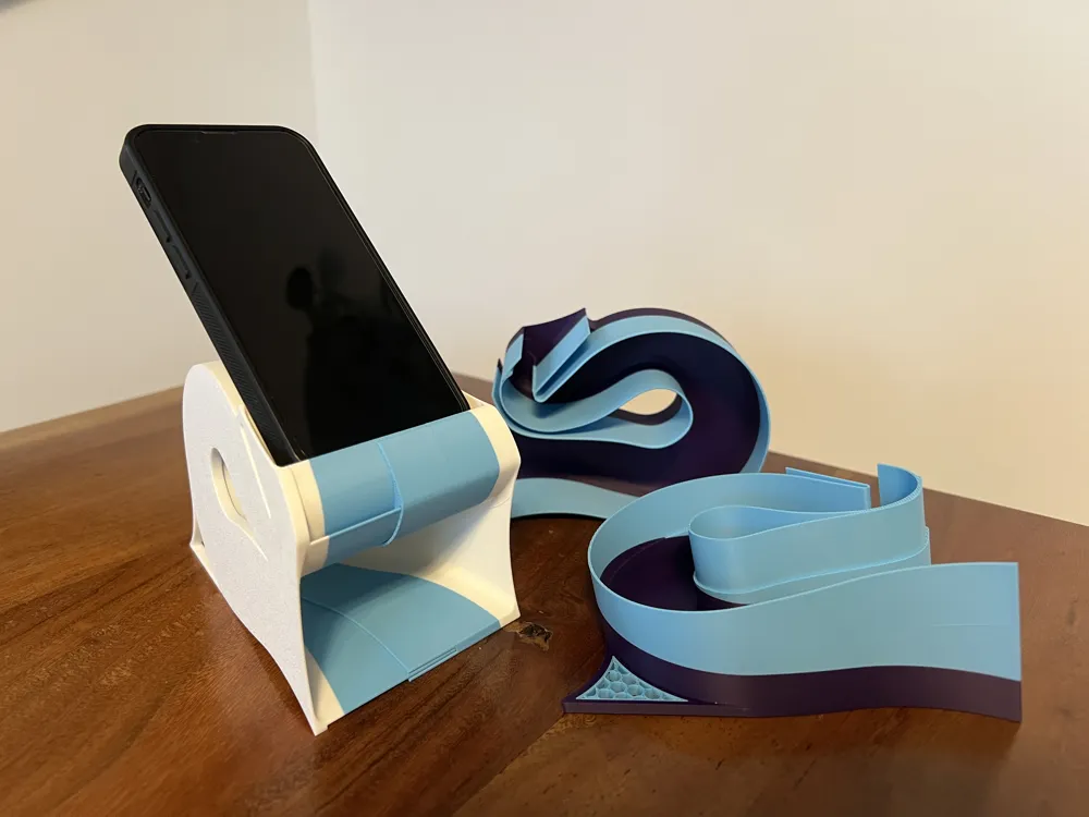 passive Phone speaker V3 - flat & adjustable - Free 3D Print Model ...