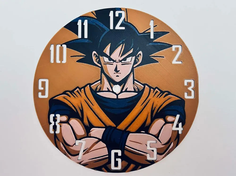 Customizable Clock - Goku, Dragon Ball Z by 3djd MakerWorld: Download ...