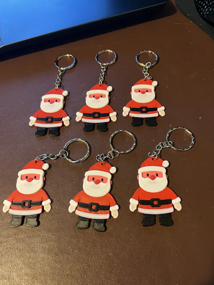 Santa Key Chain by kevr102 MakerWorld: Download Free 3D Models