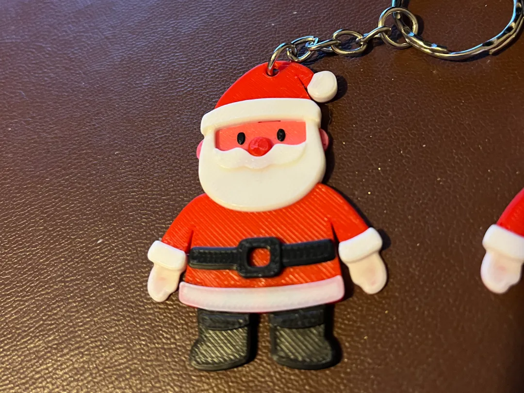 Santa Key Chain by kevr102 MakerWorld: Download Free 3D Models