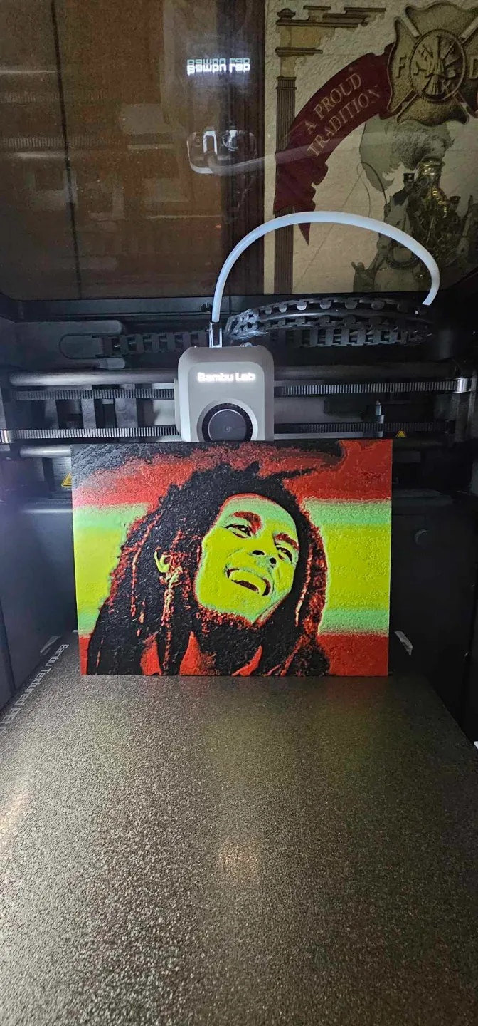 Bob Marley HueForge by Cody_Belles - MakerWorld
