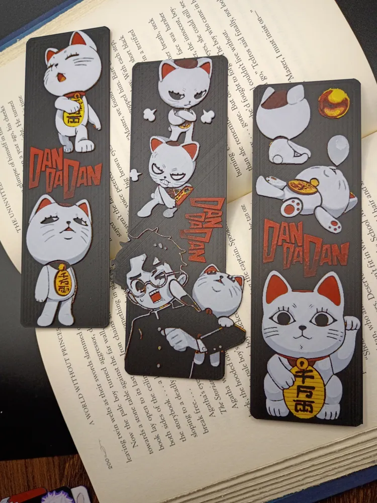 DanDaDan Turbo Granny Bookmark Set by 3djd MakerWorld: Download Free 3D Models