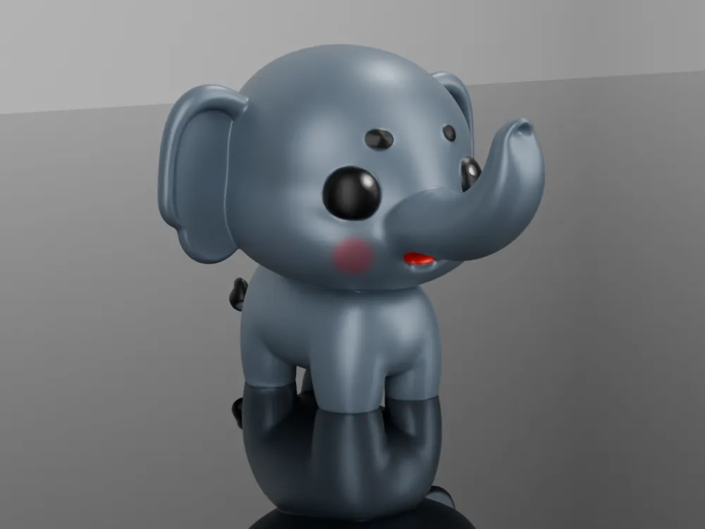 Cute Elephant by Edas 3D-Kitchen - MakerWorld