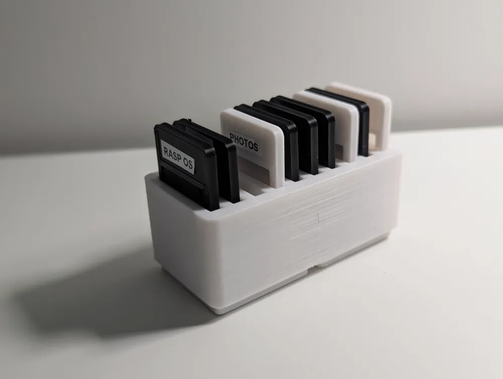 SD Card Case With Label Holder Gridfinity by tsarrrstudio - MakerWorld