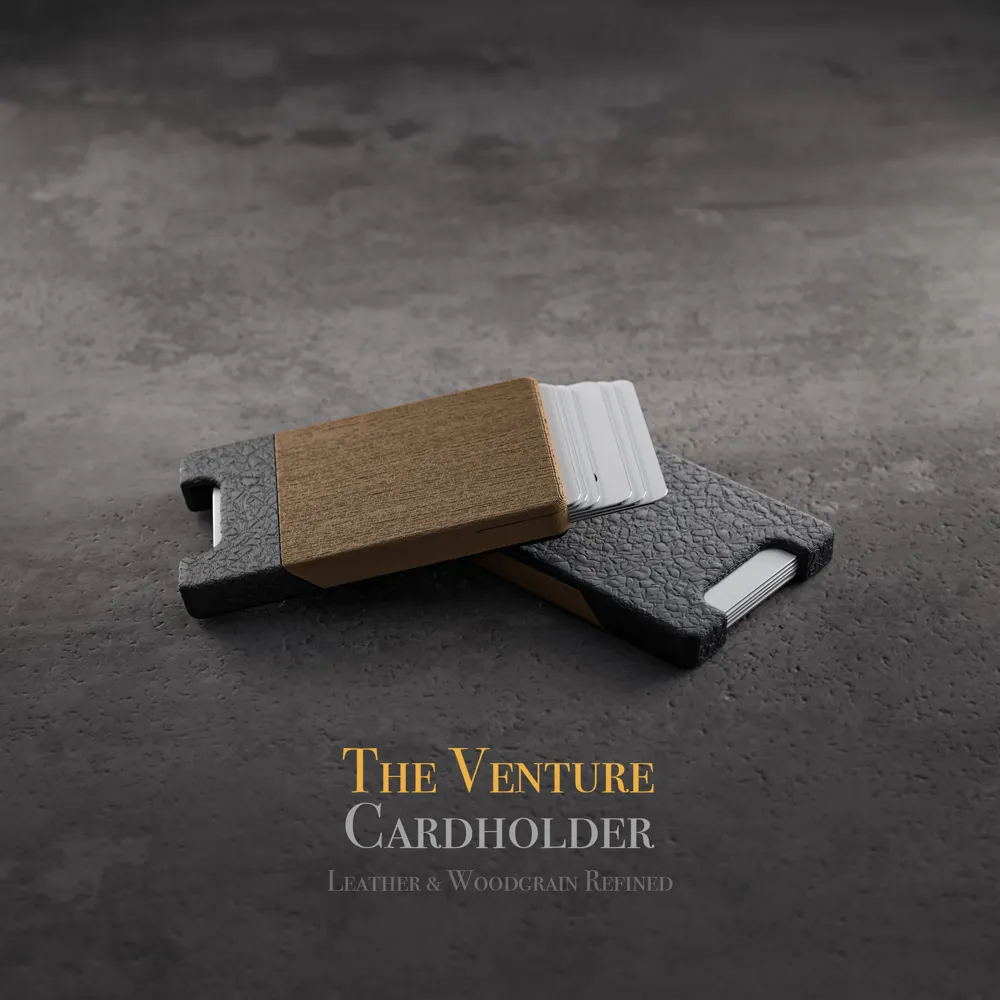 Venture Card holder / Slim Wallet - Free 3D Print Model - MakerWorld