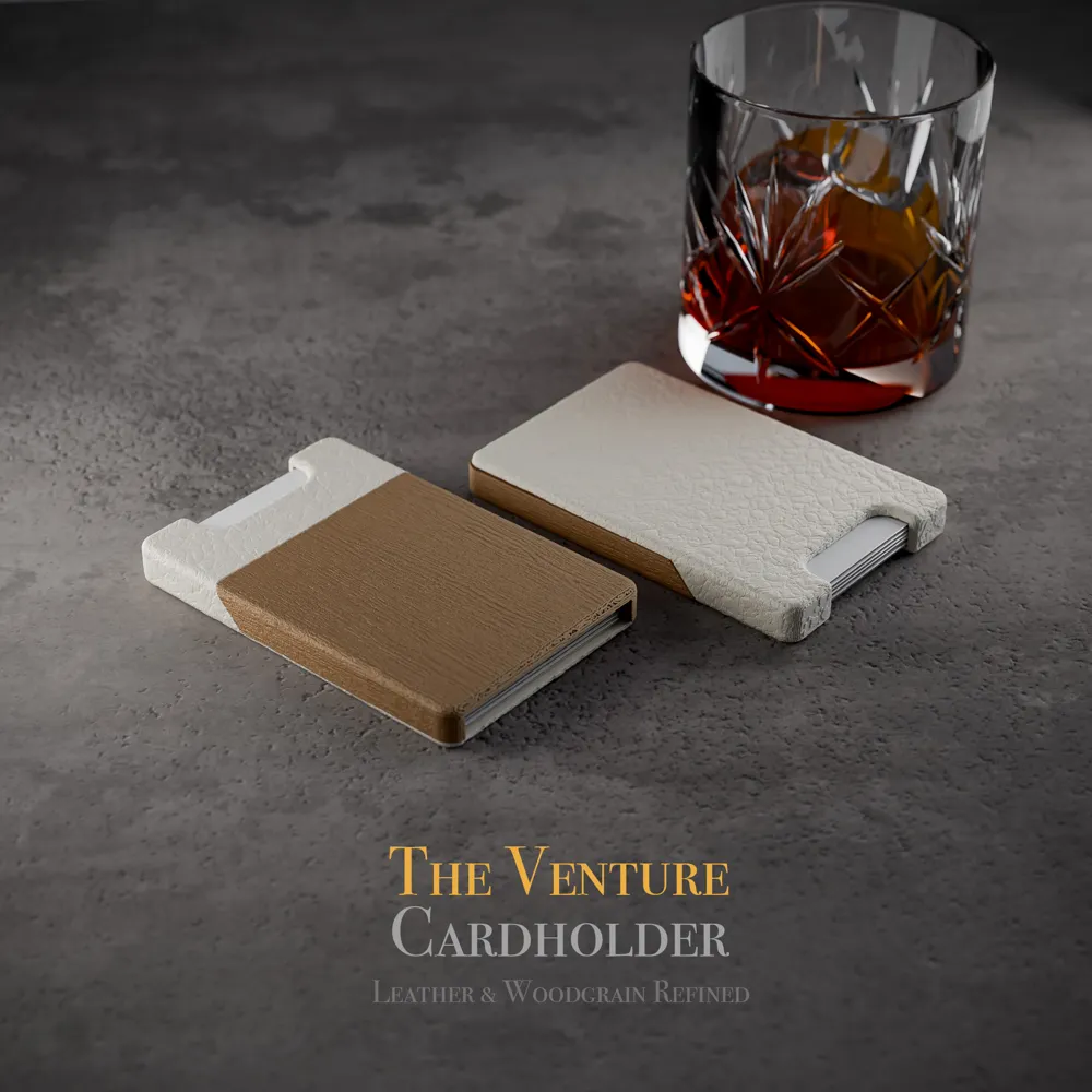 Titular de tarjetas Venture / Billetera delgada - Modelo de impresión ...