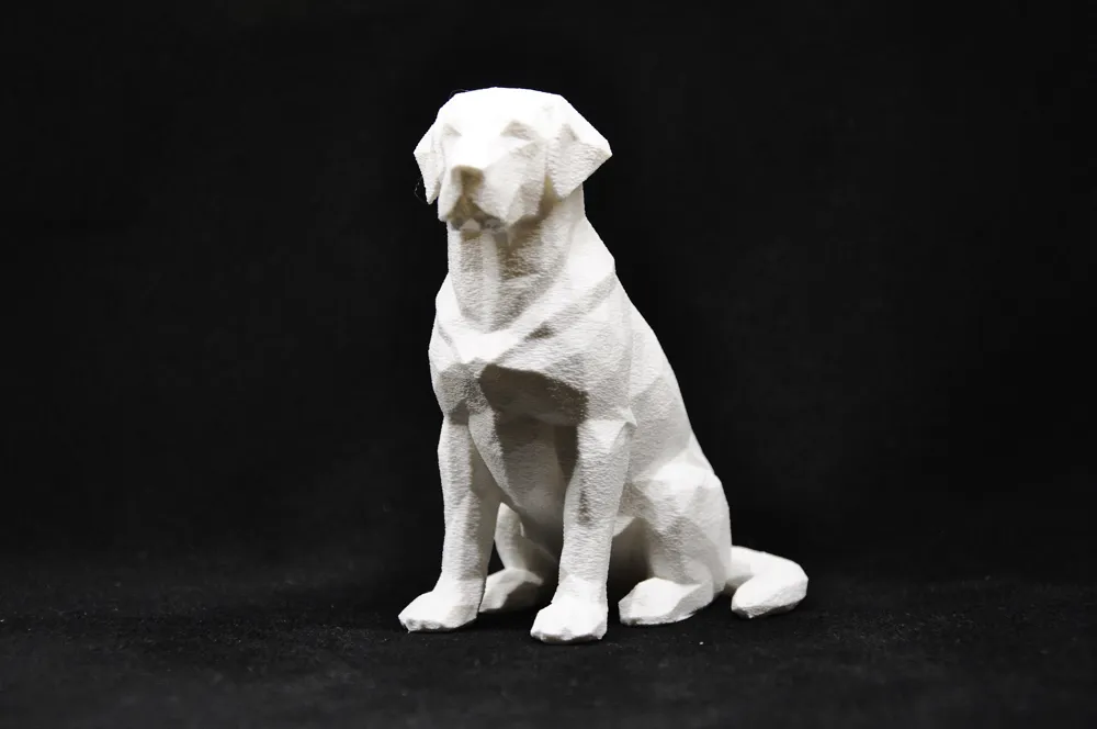 Modern Sitting Labrador Statue - Free 3D Print Model - MakerWorld