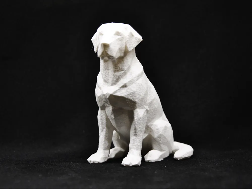 Modern Sitting Labrador Statue - Free 3D Print Model - MakerWorld