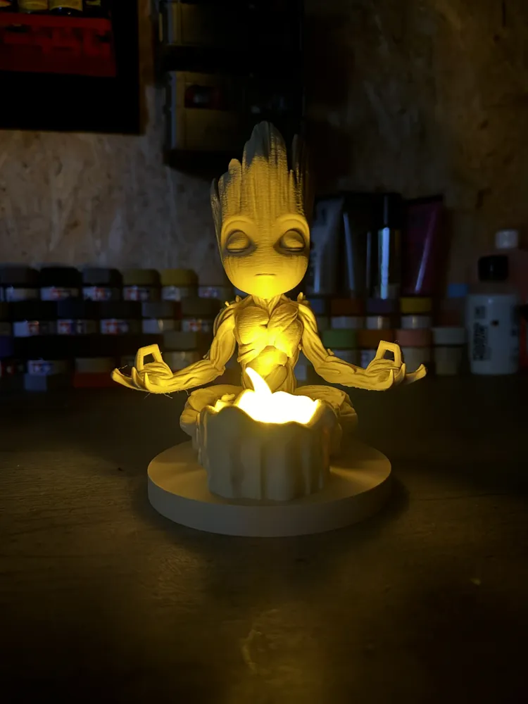 Baby Groot LED Tealight by Hammelwade MakerWorld: Download Free 3D Models