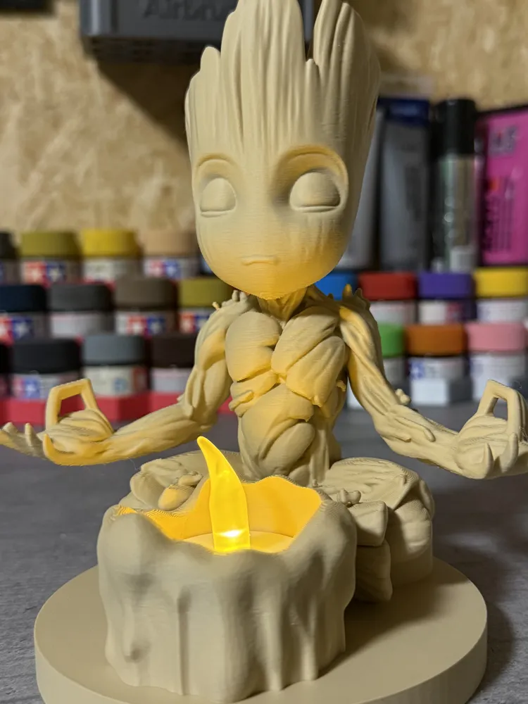 Baby Groot LED Tealight by Hammelwade MakerWorld: Download Free 3D Models