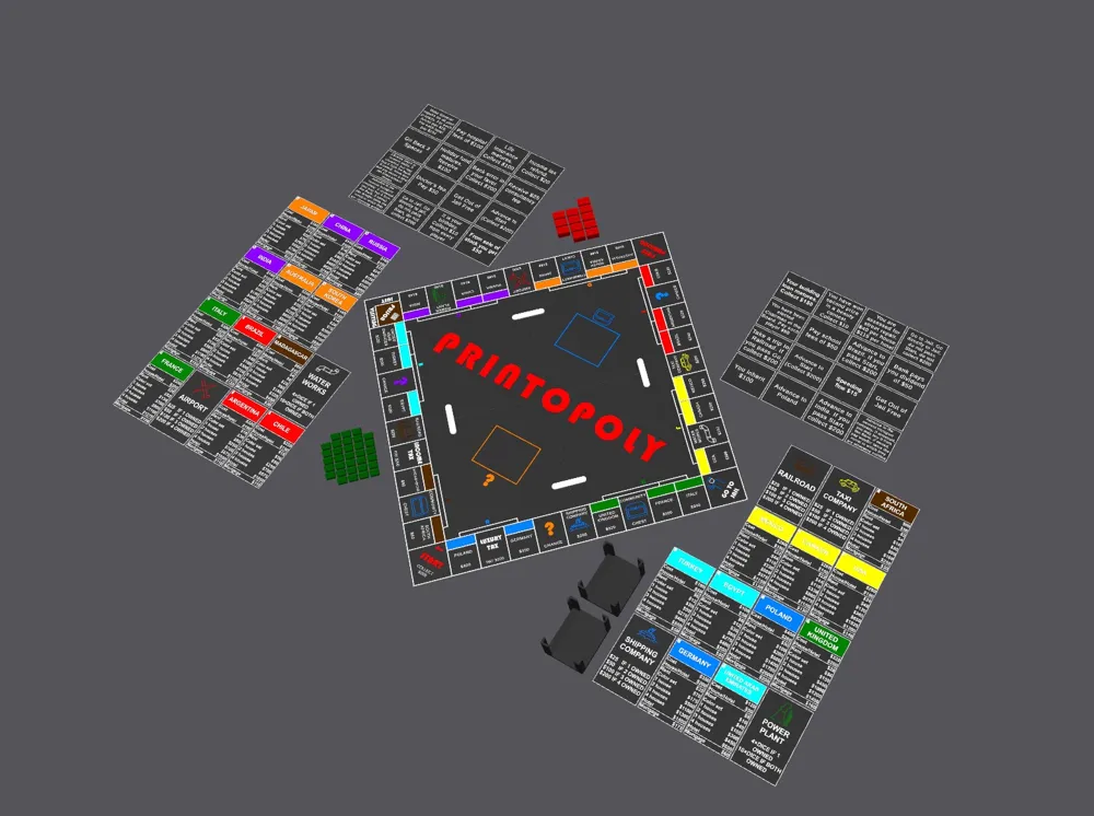PRINTOPOLY - Monopoly Inspired Board Game by Fabian Olczak MakerWorld ...