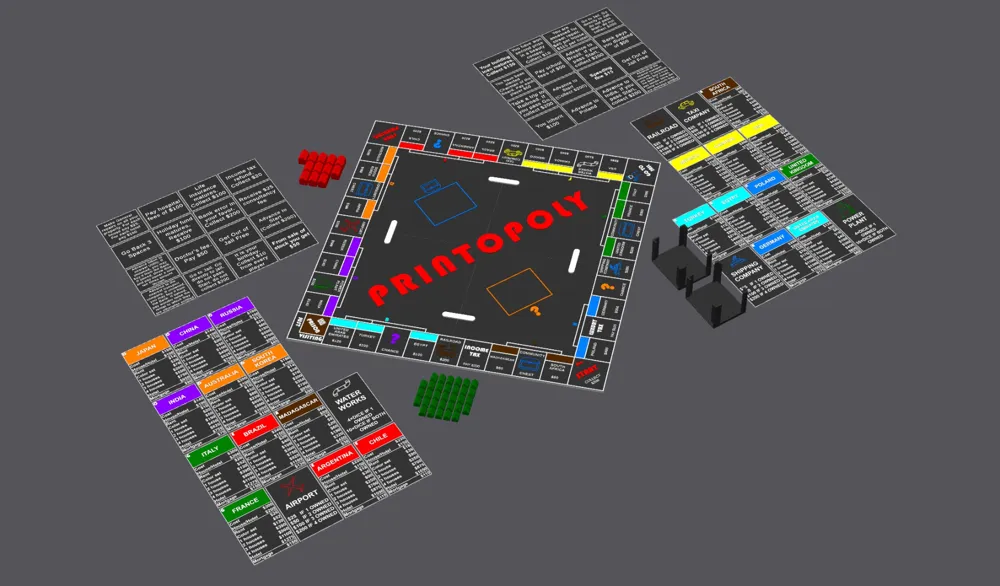 PRINTOPOLY - Monopoly Inspired Board Game by Fabian Olczak MakerWorld ...