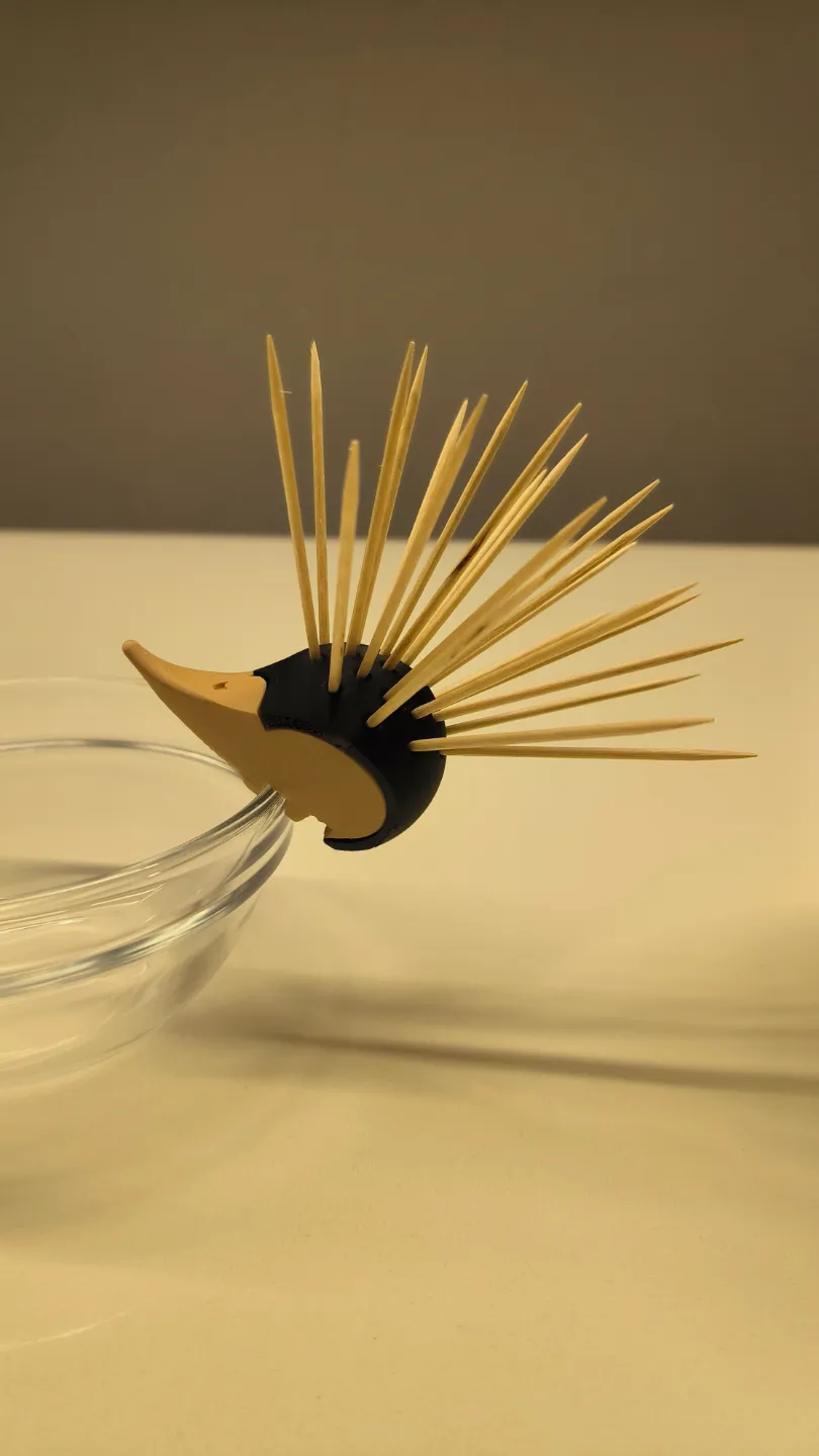 hedgehog toothpick holder v1 by matske - MakerWorld