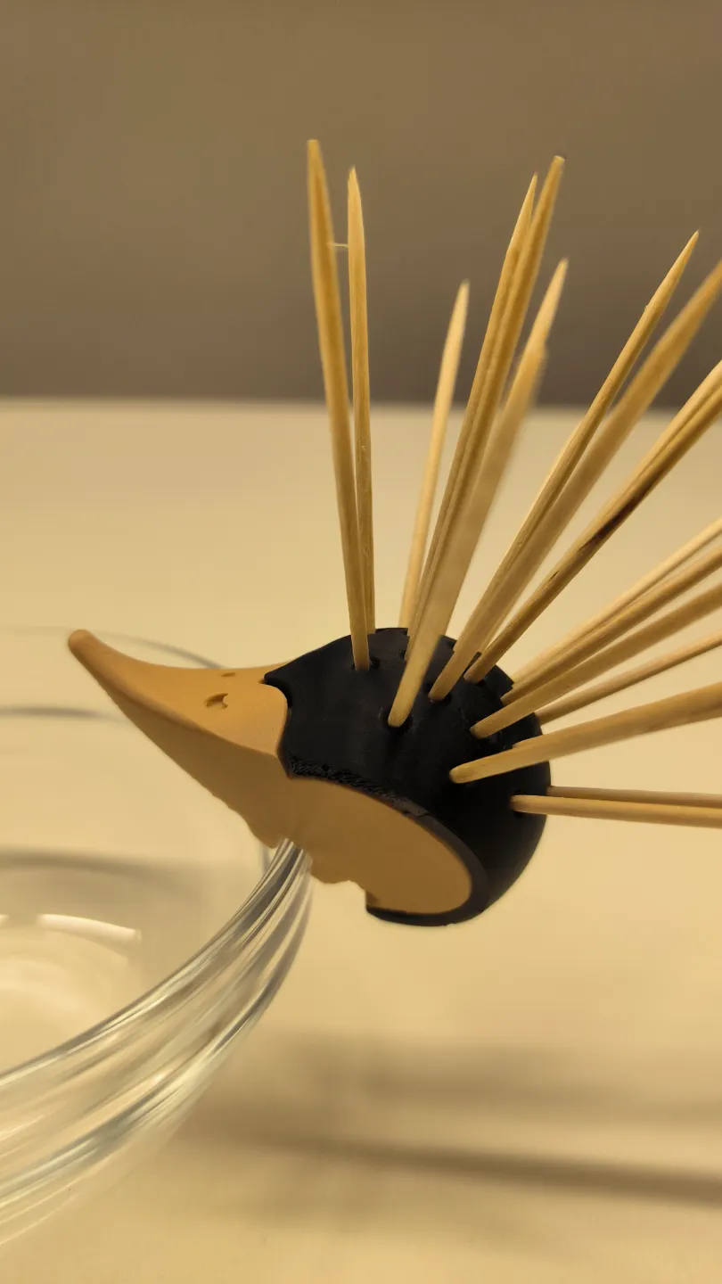 hedgehog toothpick holder v1 by matske - MakerWorld