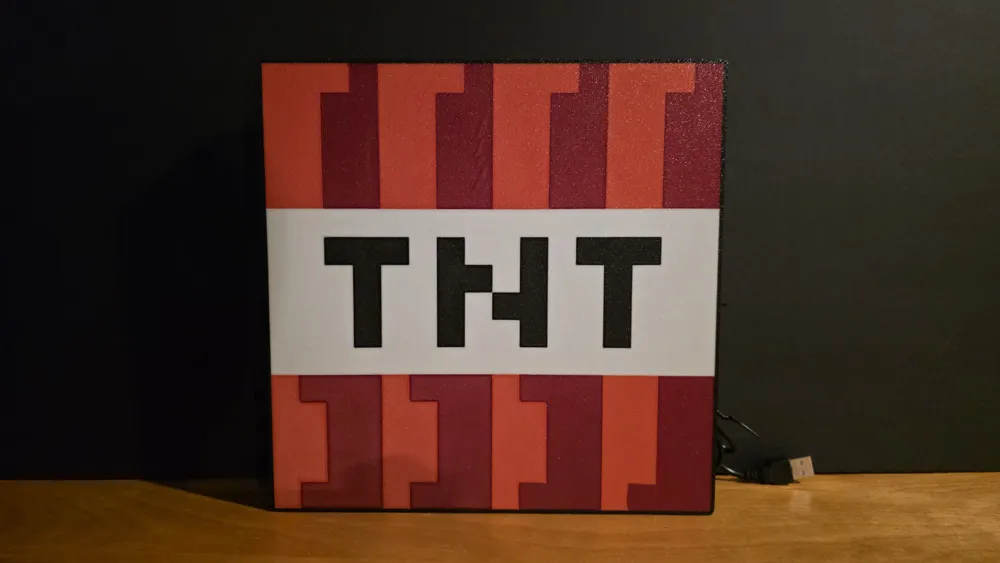 Minecraft TNT Lightbox by Canada206MakerWorld: Download Free 3D Models