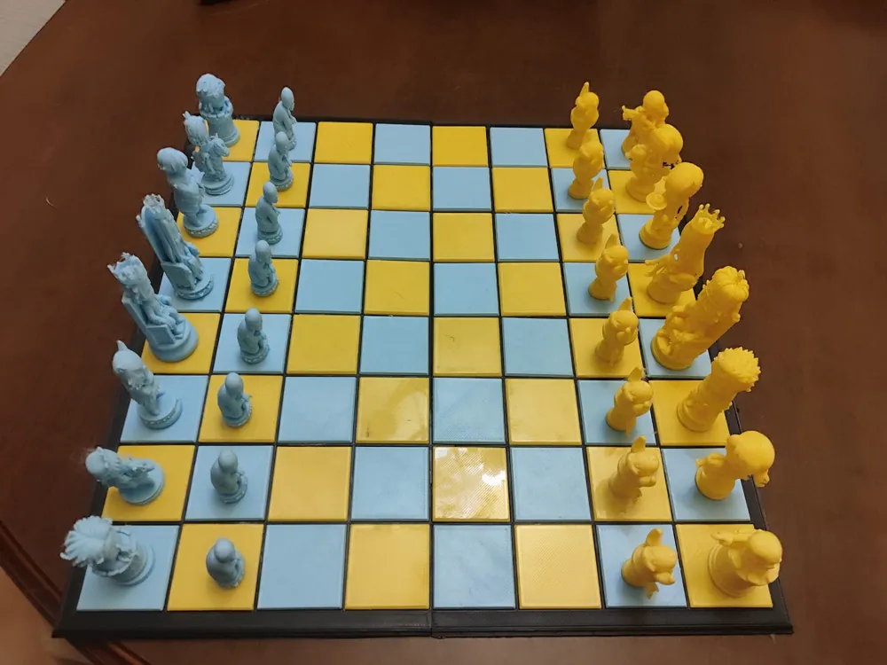 Kimetsu and One Piece Chess - Free 3D Print Model - MakerWorld