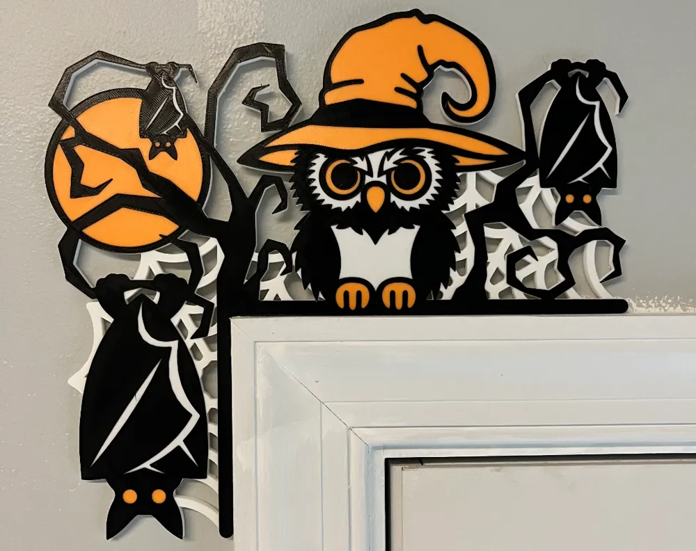 Spooky Owl Halloween Door Corner by Stellar Prints - MakerWorld