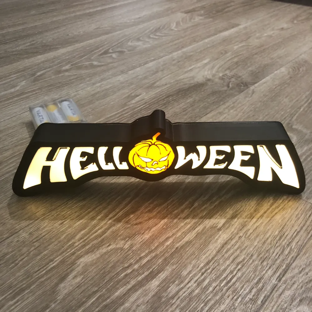 HELLOWEEN Band Light Box by dabovos - MakerWorld