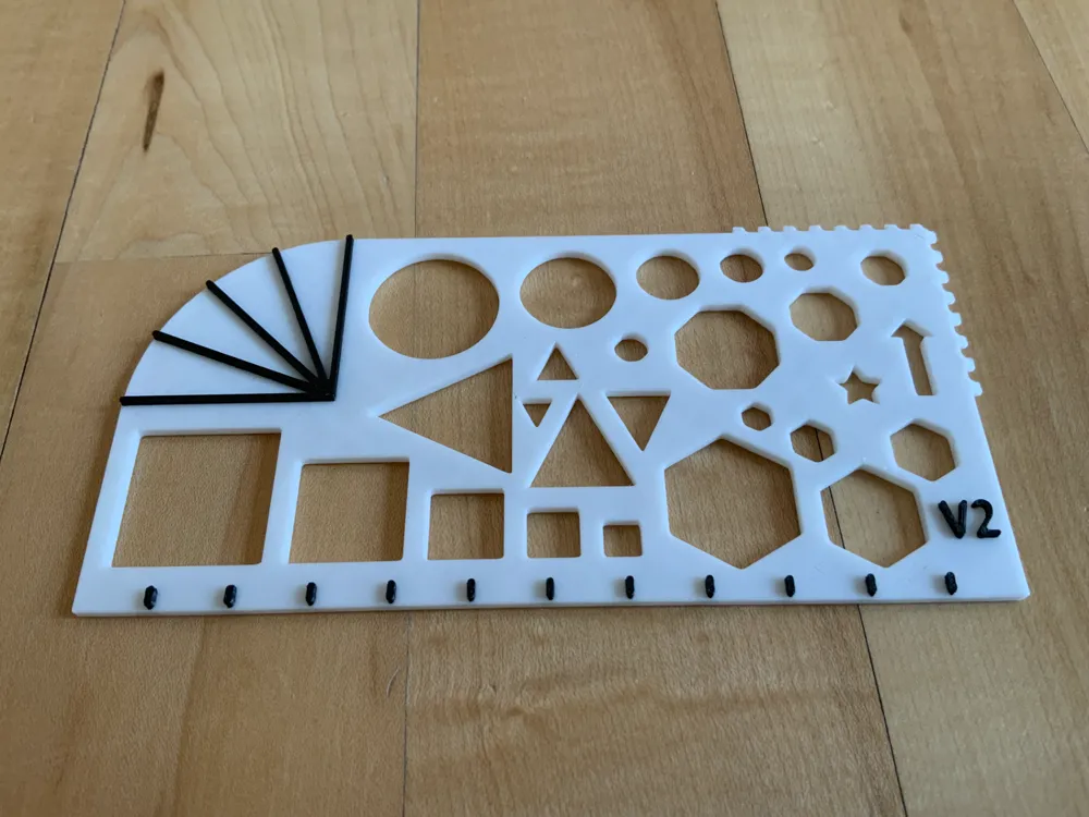 Simple Metric Pocket Stencil V2 - Free 3D Print Model - MakerWorld