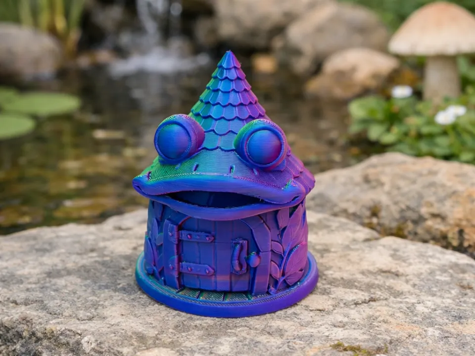 Frog House of the Magic Gardener - Free 3D Print Model - MakerWorld
