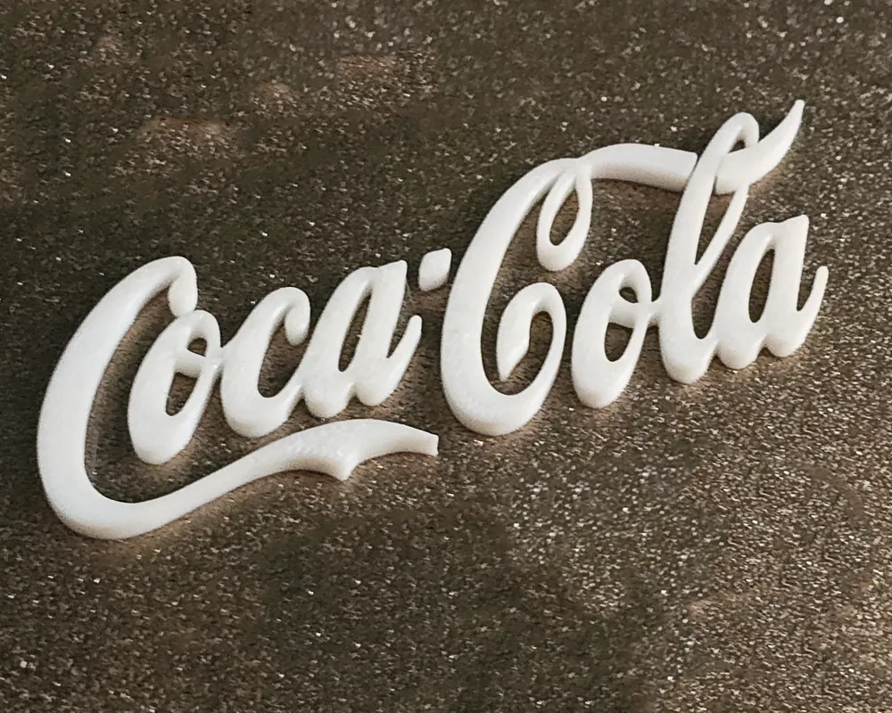 Coca-Cola Logo - 3D Printed by Solewave - MakerWorld