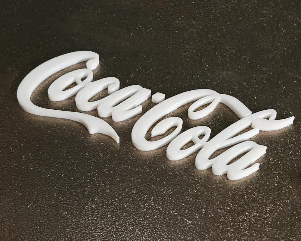 Coca-Cola Logo - 3D Printed - Free 3D Print Model - MakerWorld