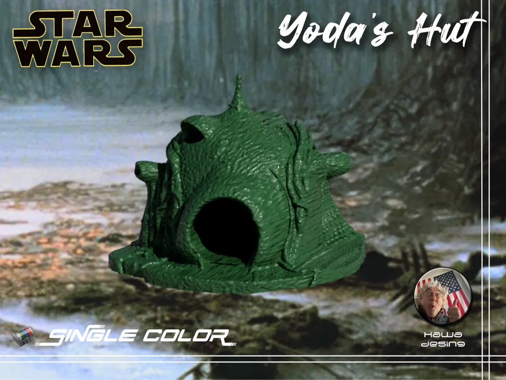 Yoda's Hut in Dagobah by Kawa MakerWorld: Download Free 3D Models