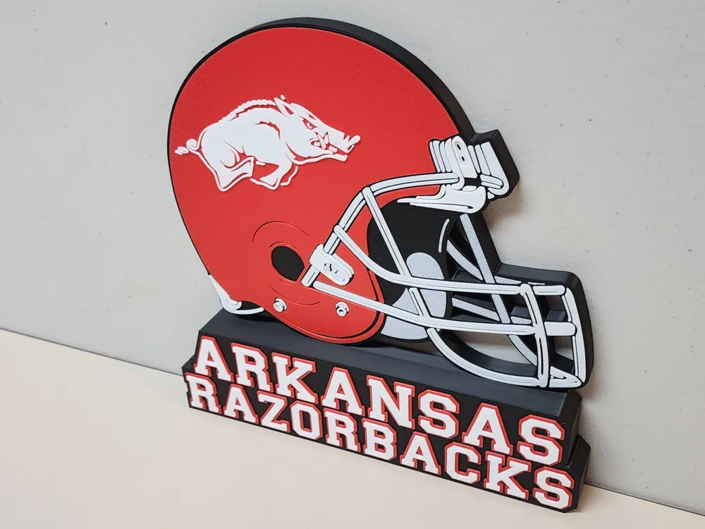 Arkansas Razorbacks Helmet Desk or Wall Display by briankstan ...