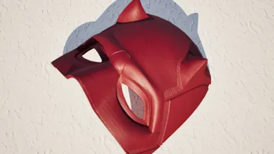 Daredevil Inspired Mask for Epic Cosplay marvel Remixed by akillelauro ...