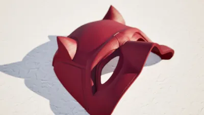 Daredevil Inspired Mask for Epic Cosplay marvel Remixed by akillelauro ...