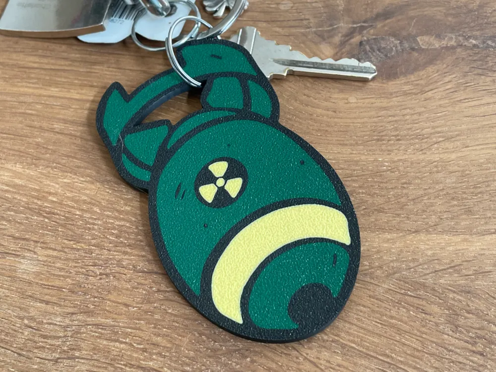 Fallout Keychain / 3 color / Mini Nuke / gamer / by 3D Prints This Week ...