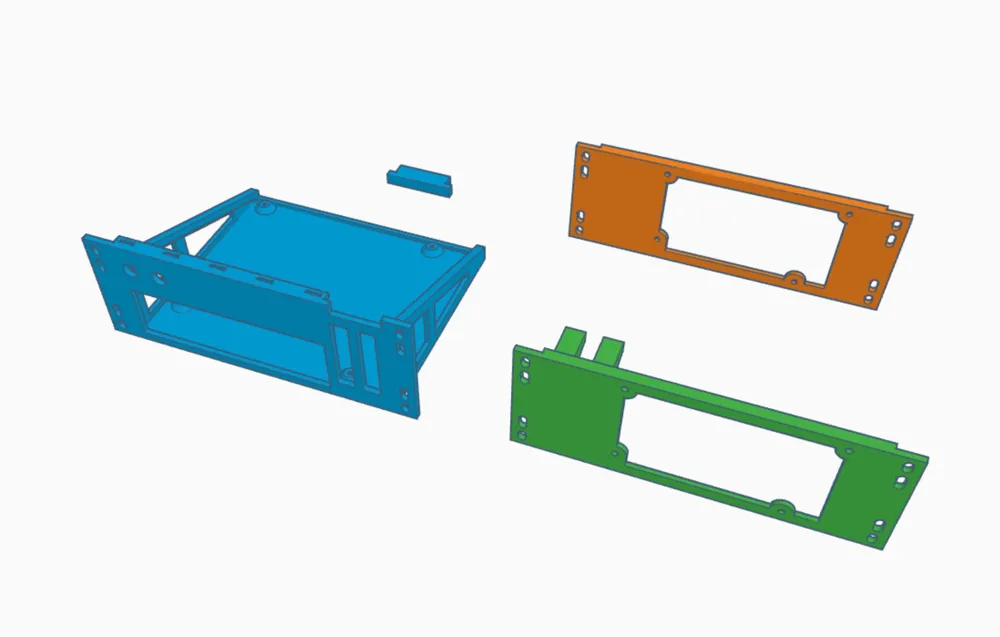 2HE 10 inch rack mount Mini-ITX + ATX PSU by RiHi36 MakerWorld ...