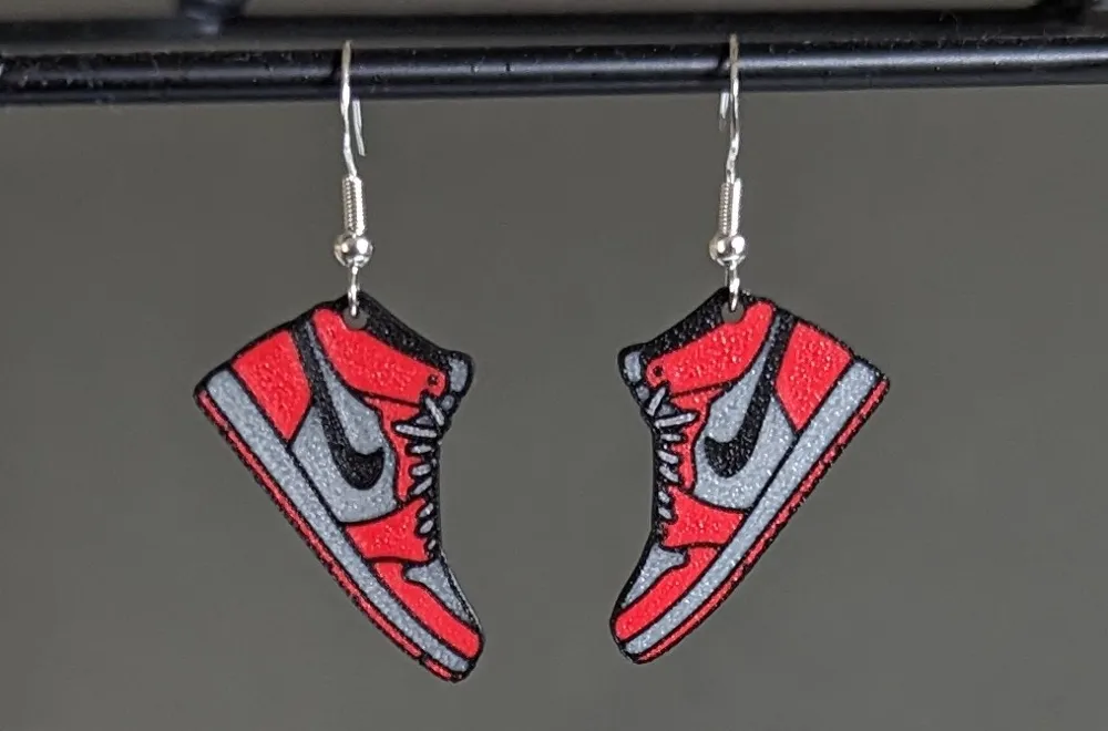 Nike Air Jordan Earrings by krazi201 - MakerWorld