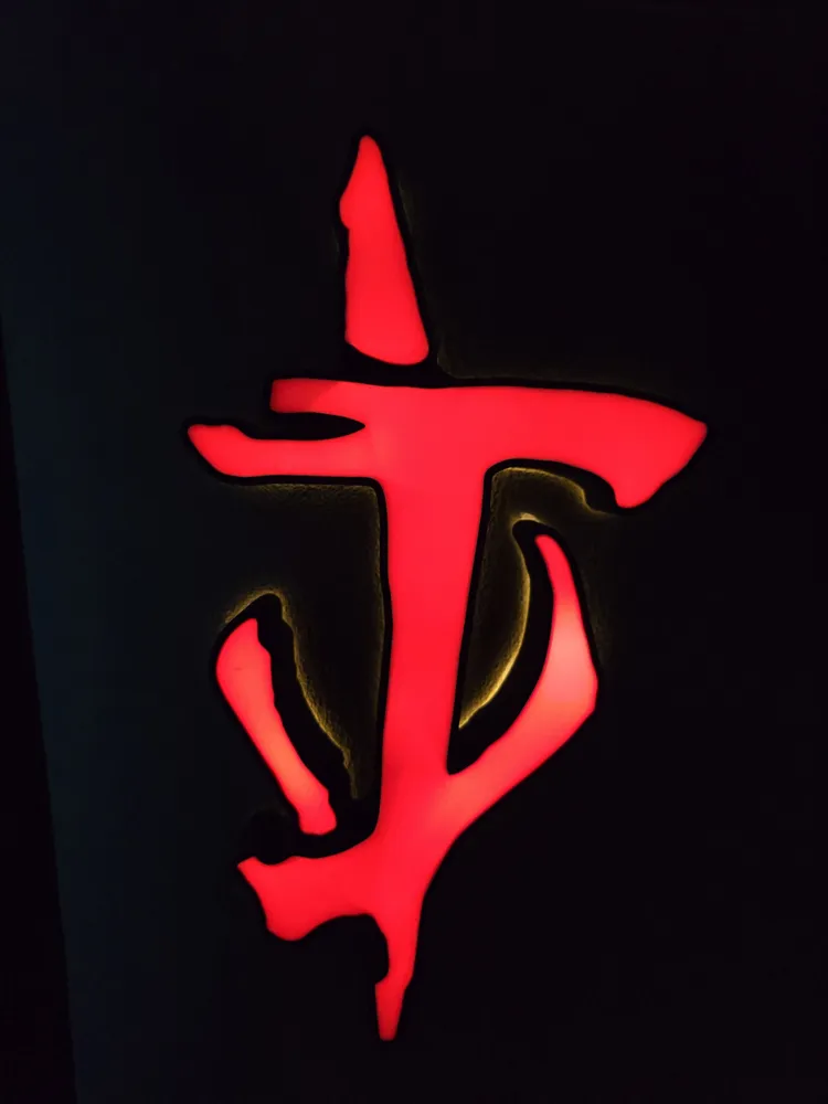 DOOM Slayer Mark Wall Lamp | Gaming Wall Light - Free 3D Print Model ...