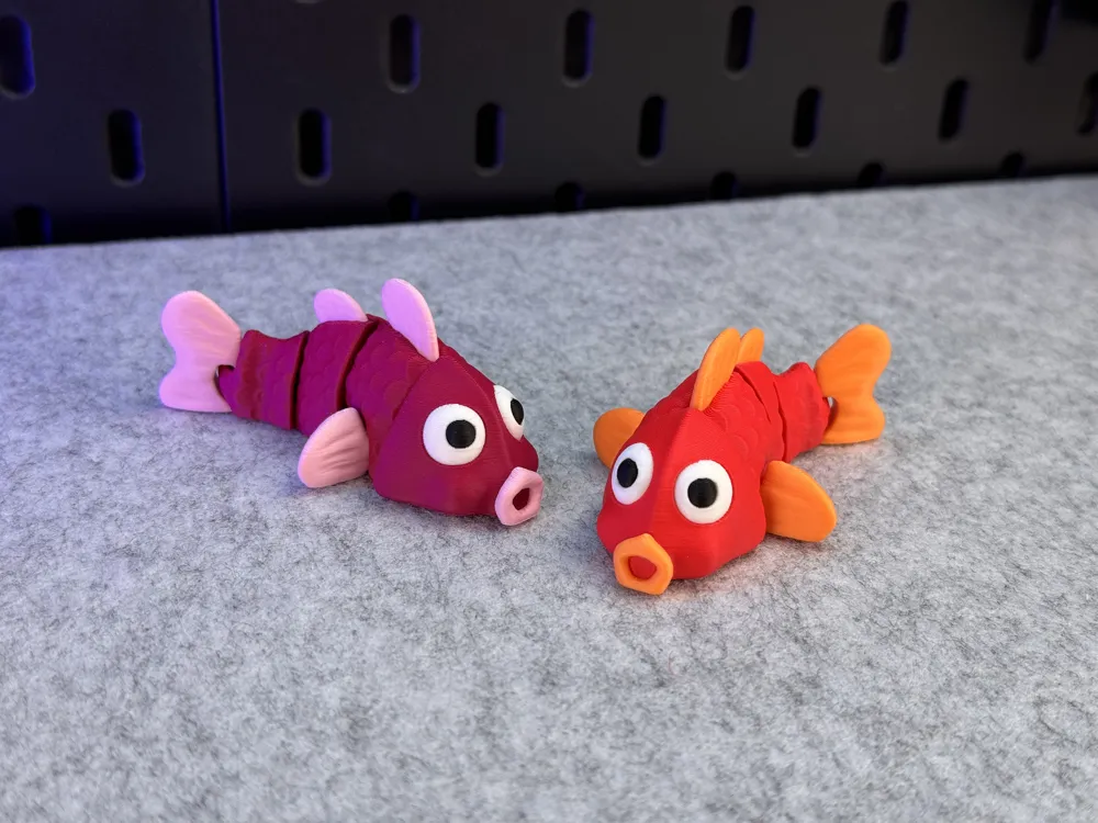 Articulated Cute Fish - Free 3D Print Model - MakerWorld