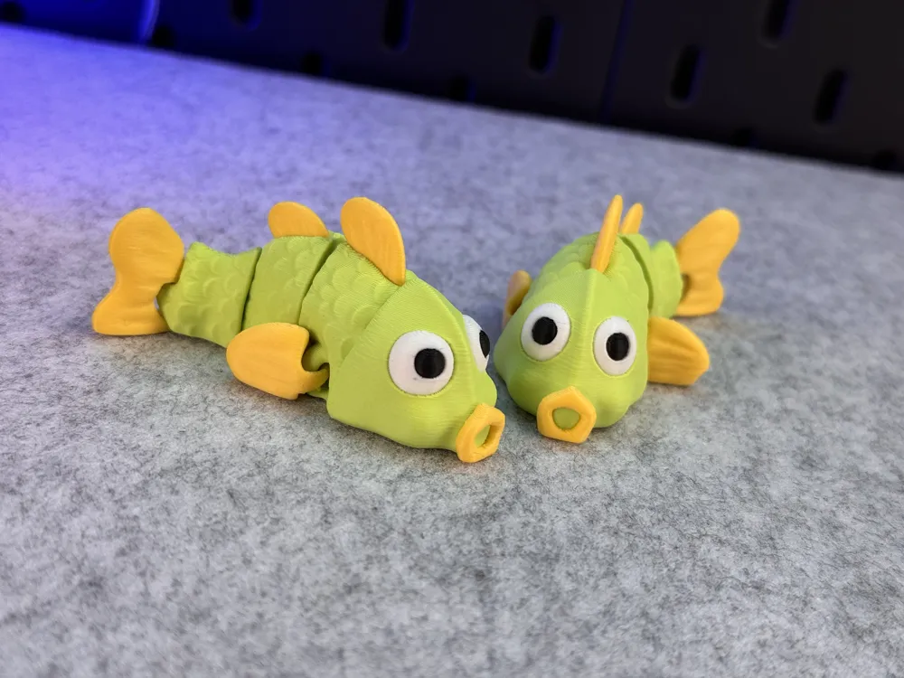 Articulated Cute Fish - Free 3D Print Model - MakerWorld