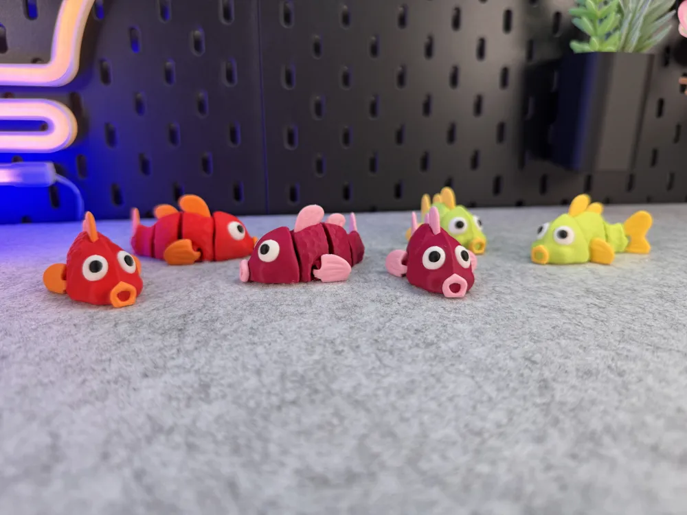 Articulated Cute Fish - Free 3D Print Model - MakerWorld
