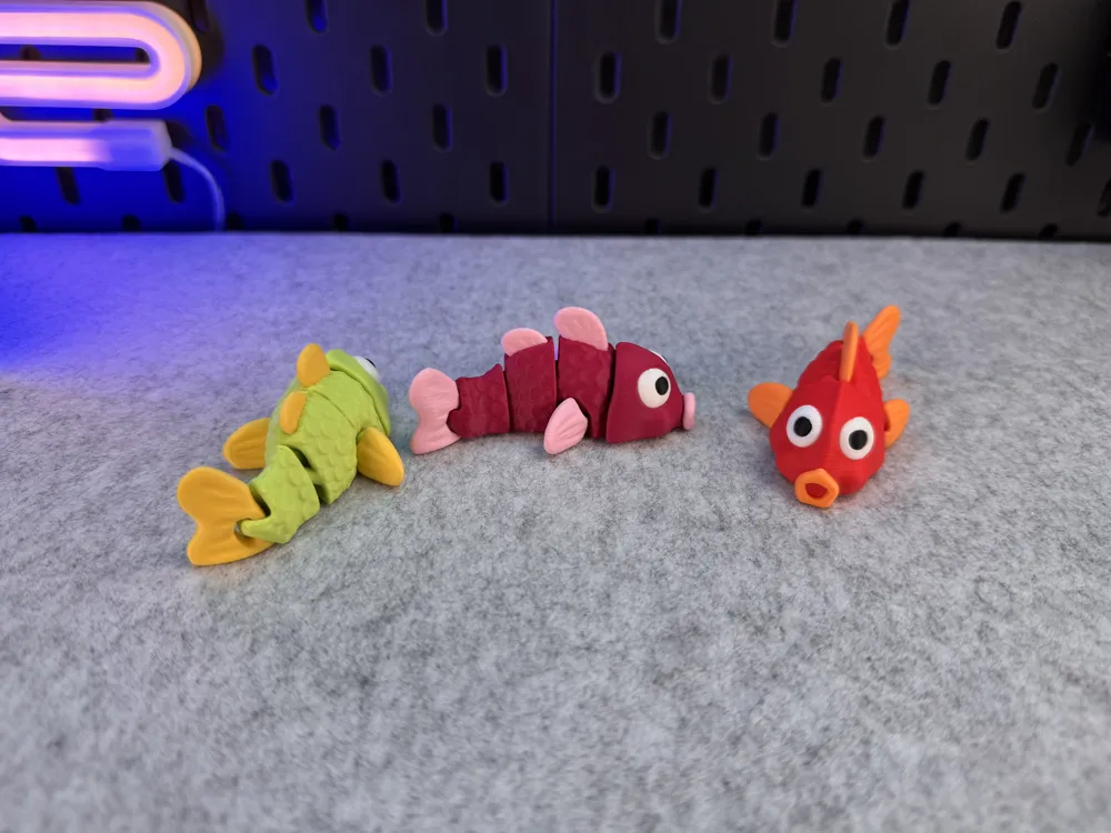 Articulated Cute Fish - Free 3D Print Model - MakerWorld