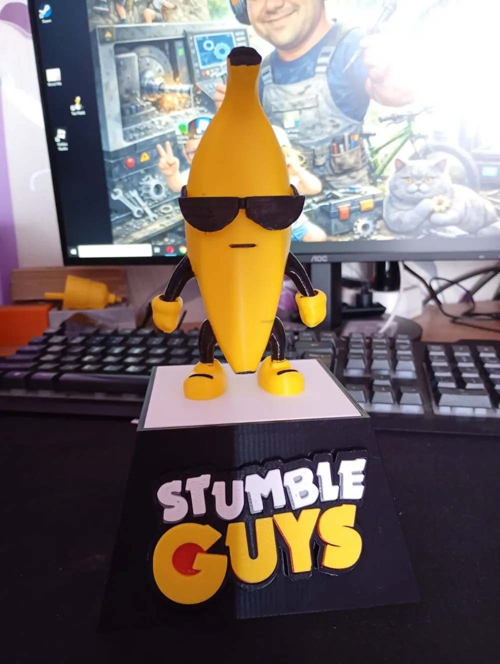 Stumble Guys Banana Guy - Free 3D Print Model - MakerWorld