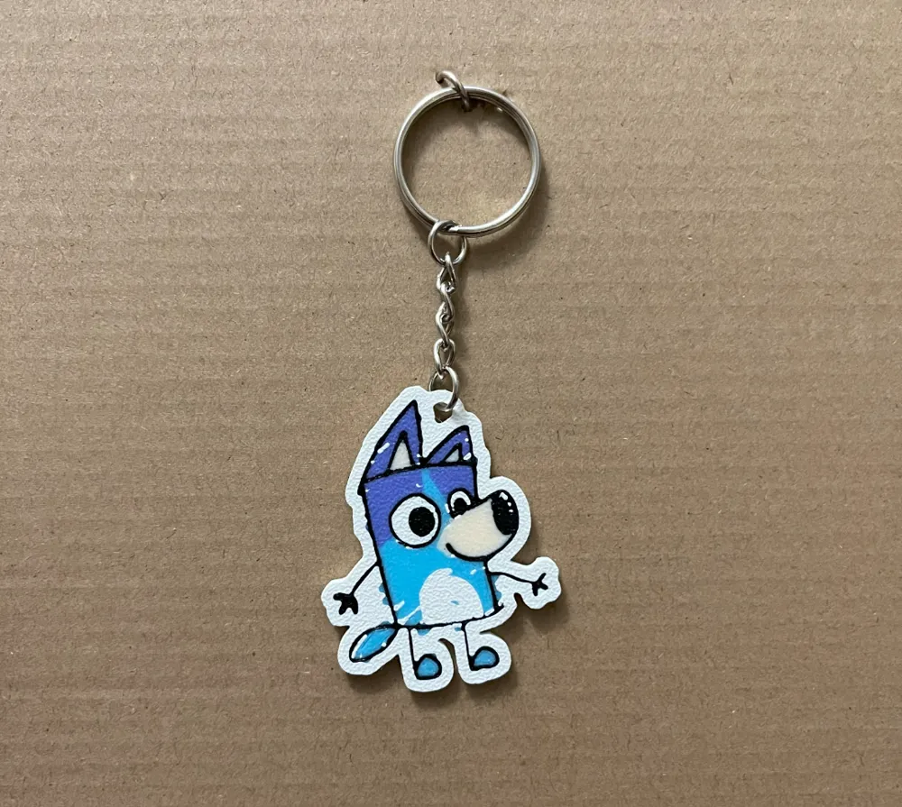 Bluey Keychain by 3D Poe MakerWorld: Download Free 3D Models