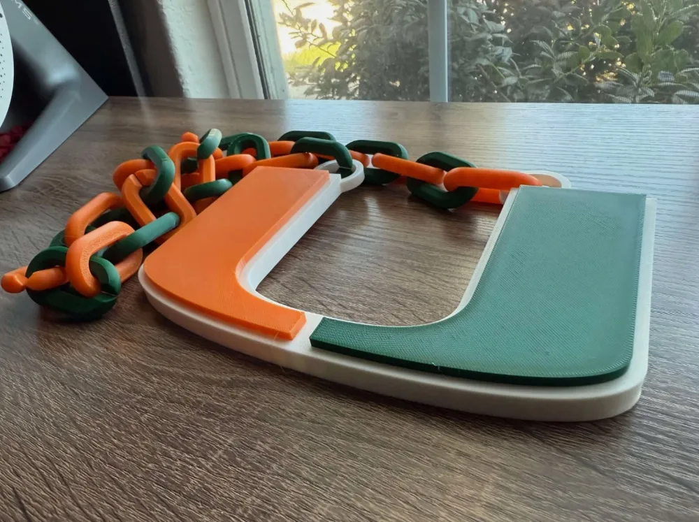 Miami Hurricanes Logo Oversized Necklace, Chain - Free 3D Print Model ...