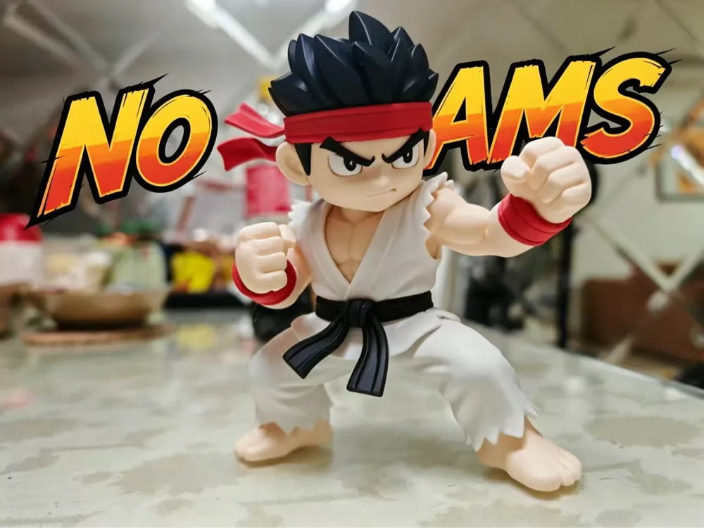 Chibi Street Fighter Ryu, in Teilen gedruckt (kein AMS erforderlich ...