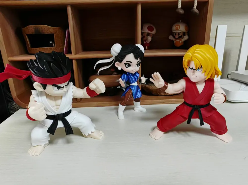 Chibi Street Fighter Ryu Multi-part printing (no AMS required) - Free ...