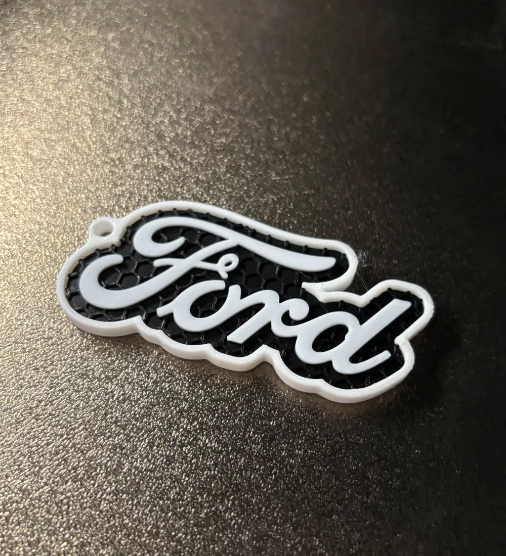Ford Keychain - Free 3D Print Model - MakerWorld