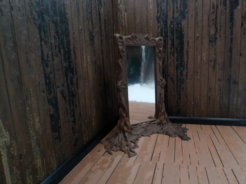 Dollhouse - Magic Root Standing Mirror - Free 3D Print Model - MakerWorld