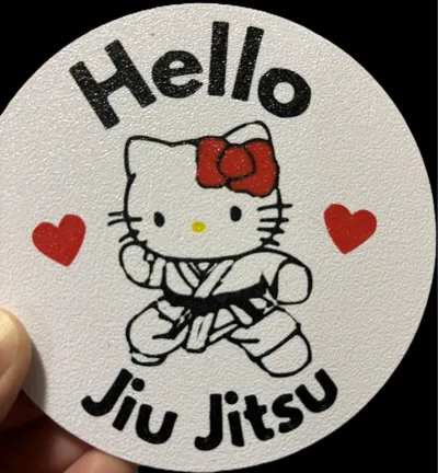 Hello Kitty BJJ Coaster by SushiFighterV2 - MakerWorld