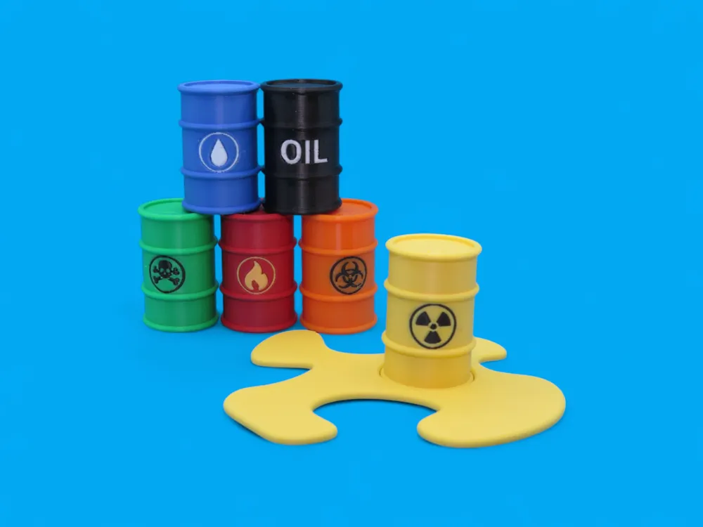 Leaky barrels for imaginative play by RyeBread MakerWorld: Download ...