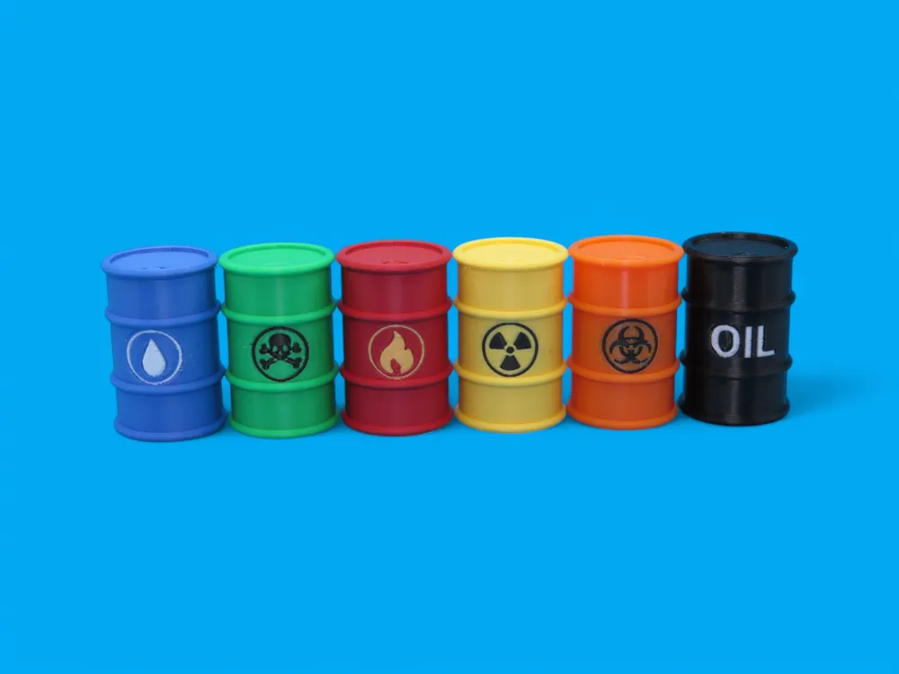 Leaky barrels for imaginative play by RyeBread MakerWorld: Download ...