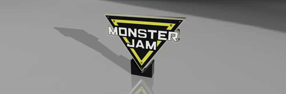 MONSTER JAM LED LIGHTBOX – FEEL THE THUNDER! by zerocool MakerWorld ...