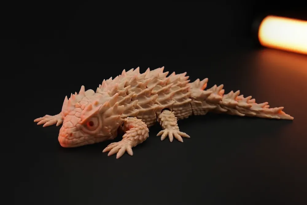 Realistic Articulated Armadillo Lizard - Free 3D Print Model - MakerWorld